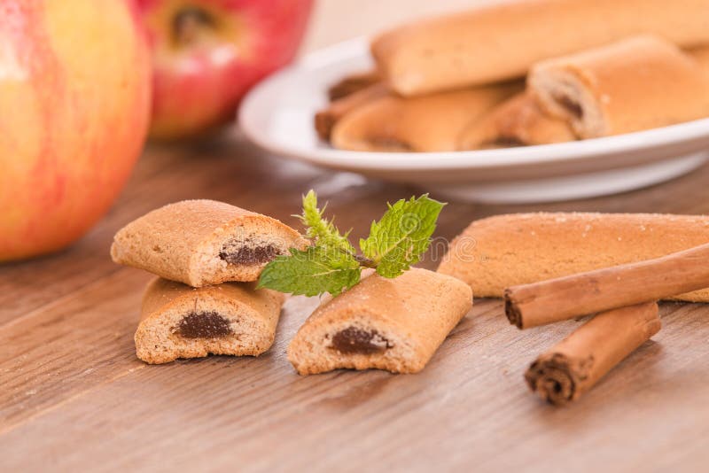 Biscuits with Fruit Filling. Stock Image - Image of ingredient ...