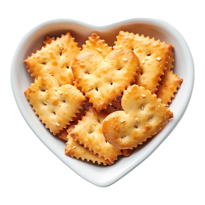 Biscuits in a Heart Shape Box on Transparent Background - Ai Generated ...