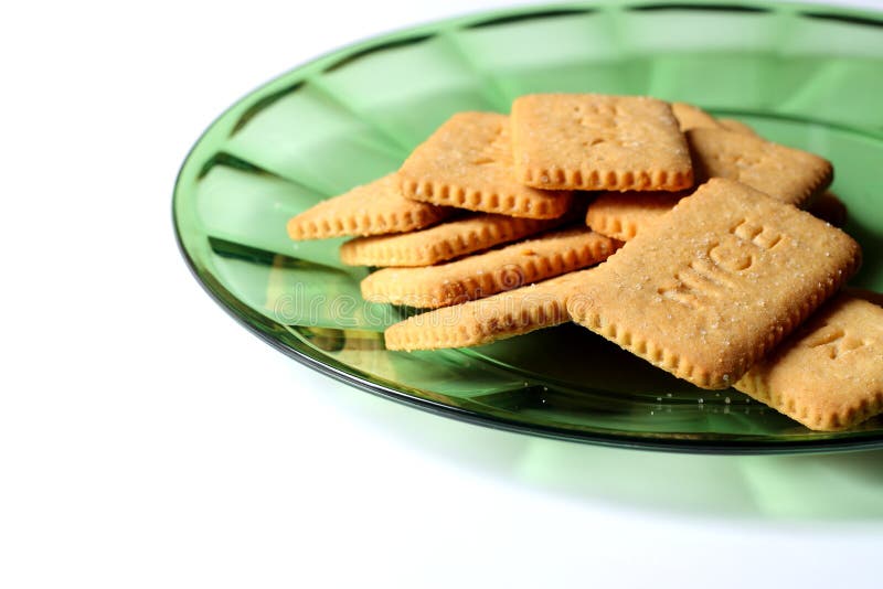 Biscuits on a plate stock image. Image of sugar, cookies - 21926551