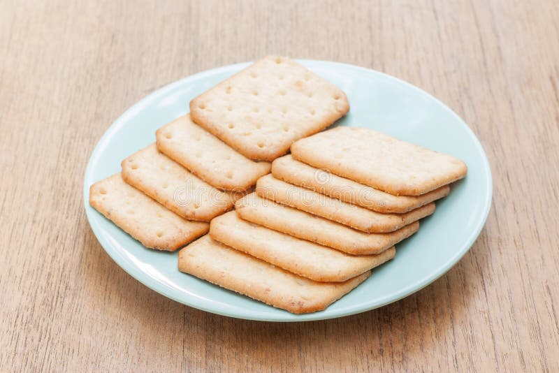 Biscuits in plate stock photo. Image of dessert, slice - 83474926