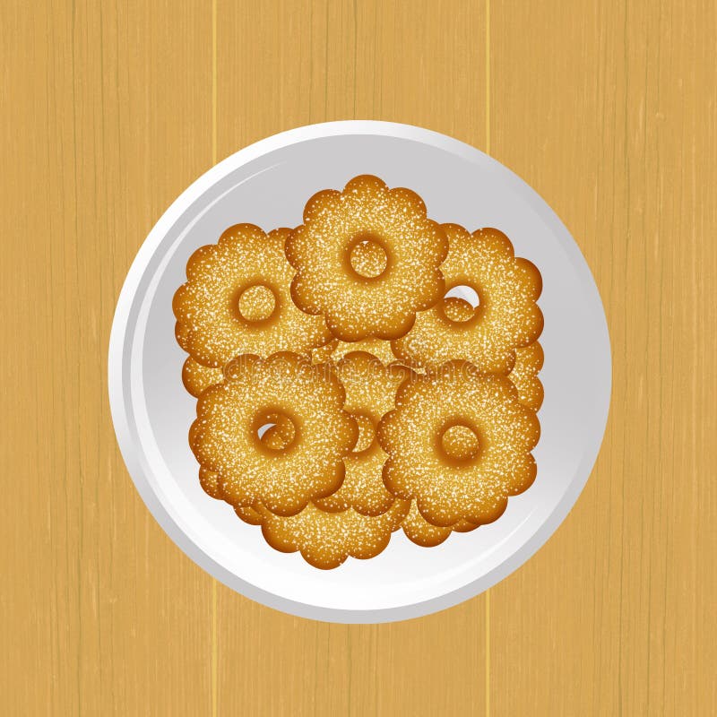 Biscuits Plate Stock Illustrations – 730 Biscuits Plate Stock ...