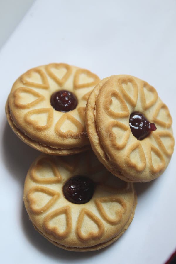 Biscuits on a plate stock photo. Image of pastry, biscuits - 249588234
