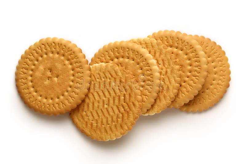 Biscuit rond image stock. Image du pile, frais, fond - 28744631