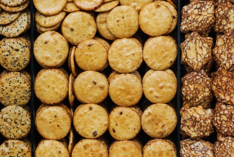 Biscuits Ronds De Style Ancien Photo stock - Image du rond, biscuit ...
