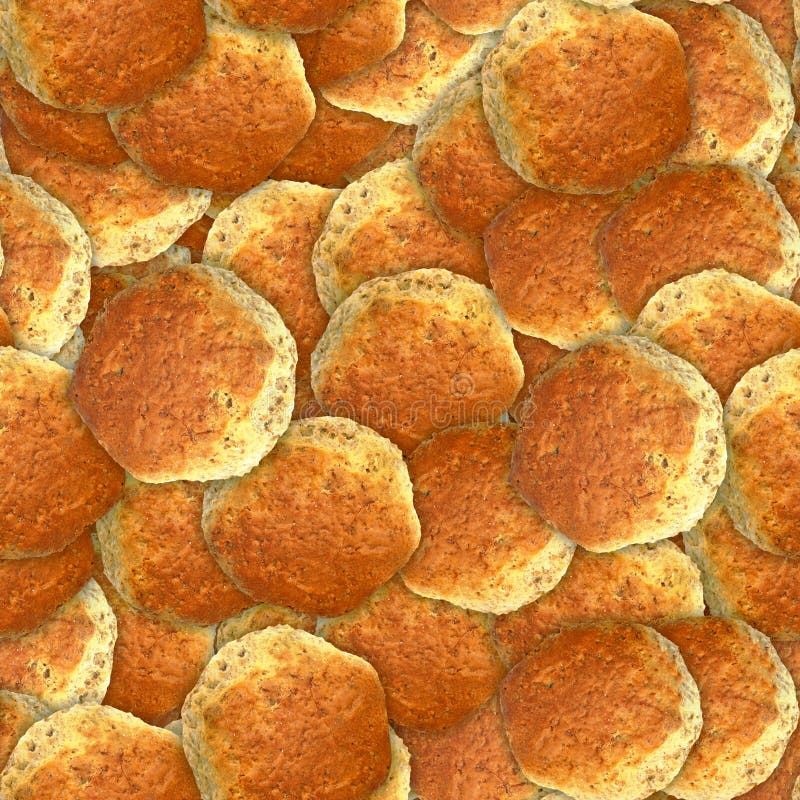 Biscuits Seamless Texture Tile Stock Image - Image of roll, texture ...