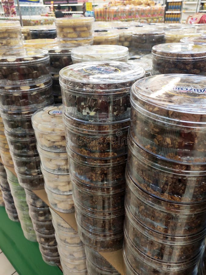 The Biscuits are Sold in Transparent Plastic Containers and are Sorted ...
