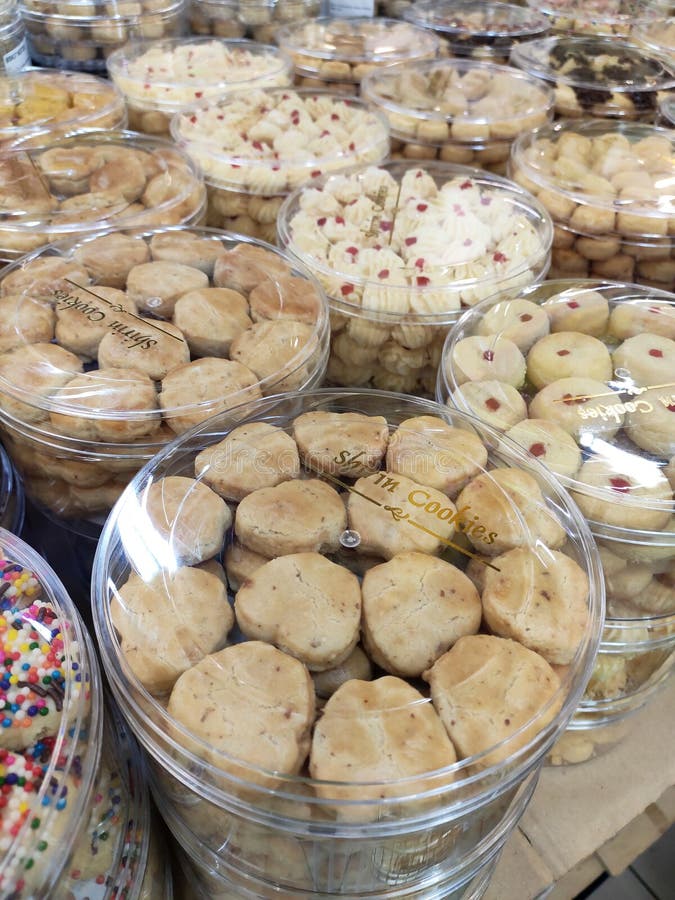 The Biscuits are Sold in Transparent Plastic Containers and are Sorted ...