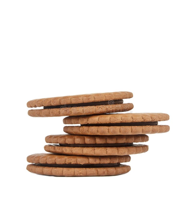 Biscuits, a Stack of Delicious Wheat Round Biscuits with a Few C Stock ...