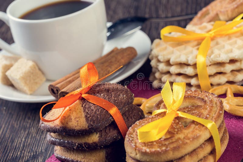 Biscuits on table stock photo. Image of gourmet, cooking - 63812702