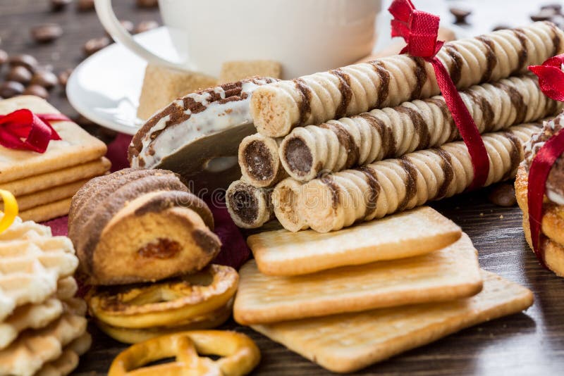 Biscuits on table stock image. Image of baking, christmas - 64456883