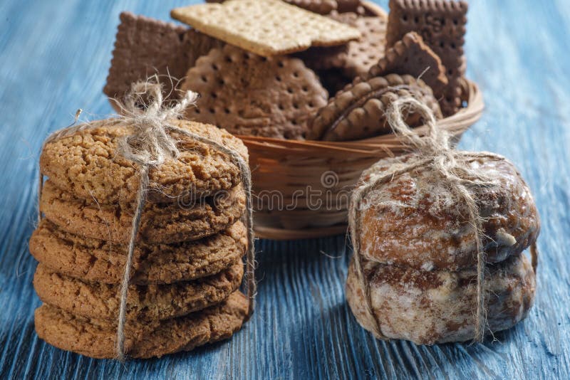 Biscuits on table stock photo. Image of cake, crushed - 90122540