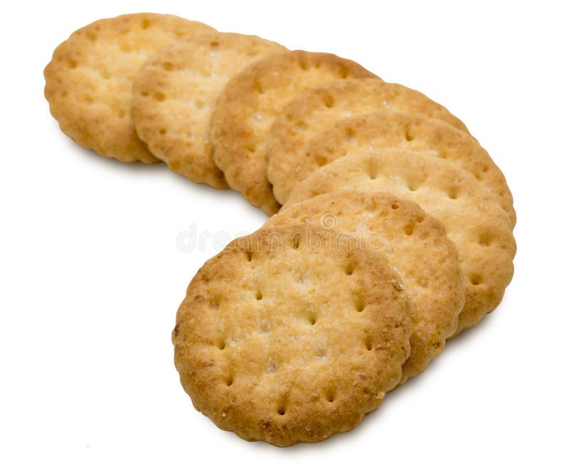 Biscuits in a White Background Stock Image - Image of dessert, white ...