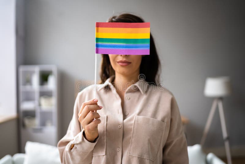 Bisexual Rights and LGBT Freedom Flag Stock Photo - Image of ...