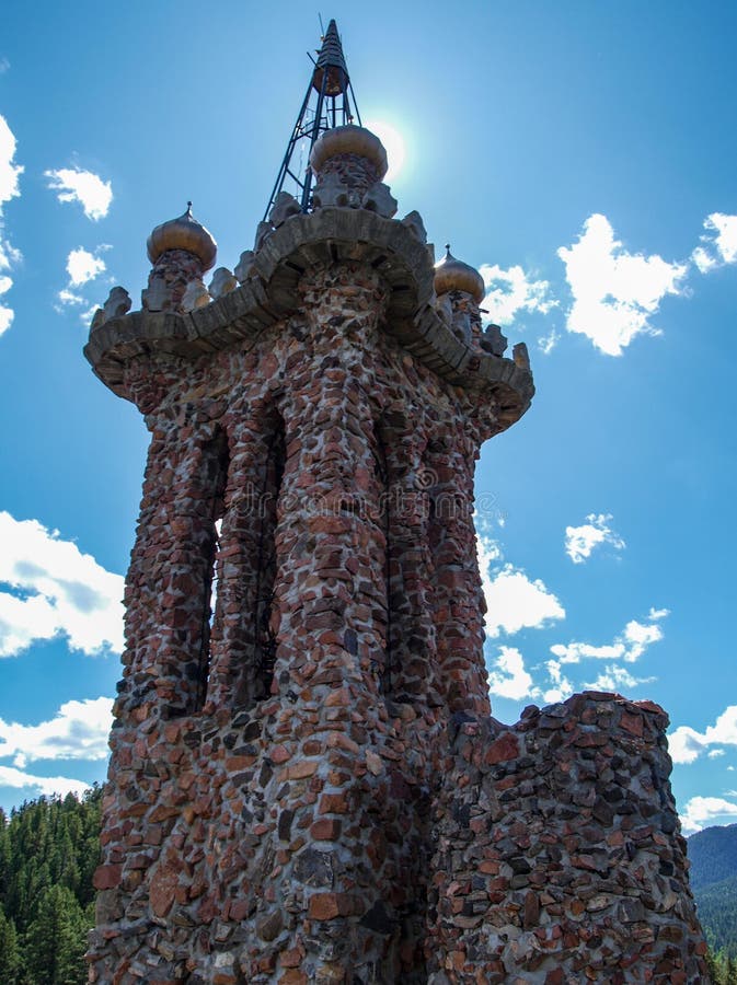 Bishop Castle in Colorado stock photo. Image of rock - 159203970