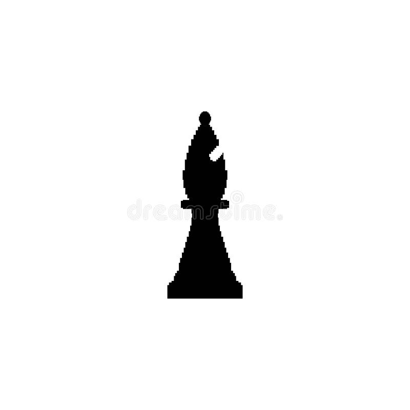 Bishop chess icon stock vector. Illustration of hobby - 224070748