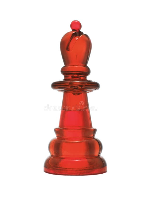 Isolated chess bishop stock photo. Image of brown, game - 2181840