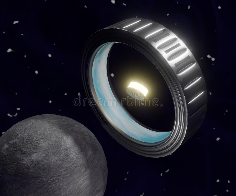 Hypothetical Rotating Space Habitat Stock Illustrations – 3 ...