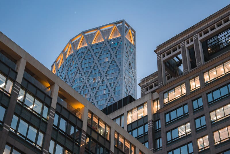 22 Bishopsgate Skyscraper and Surrounding Office Buildings in London ...