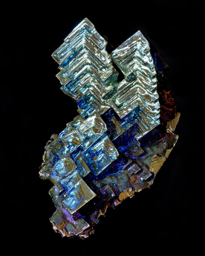 Bismuto fotografia stock. Immagine di macro, struttura - 105561370