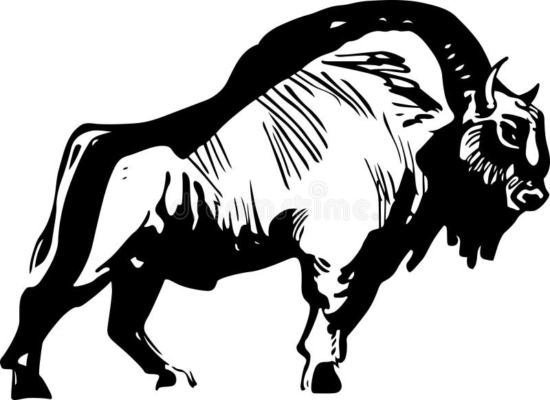 Bison vector stock vector. Illustration of clip, beast - 37492209