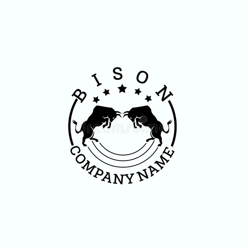 Bison logo stock vector. Illustration of herbivores - 222060989