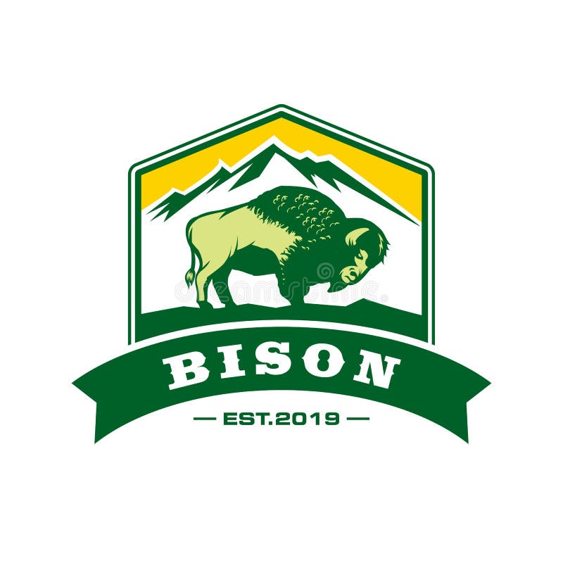 The Bison Logo Vector, Animal Logo Stock Vector - Illustration of ...
