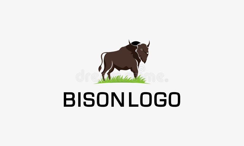 Bison Logo Vector Icon Character, Agriculture Illustration Logo Stock ...