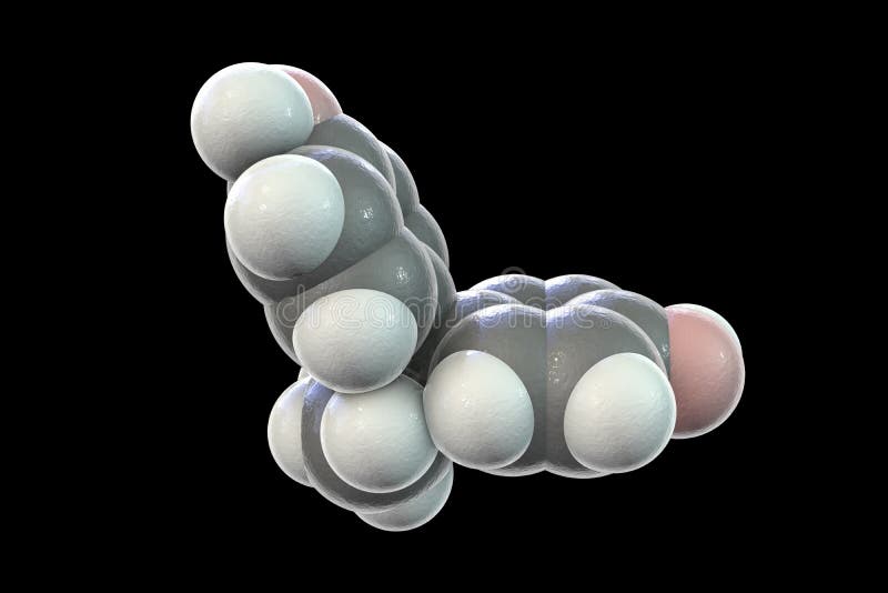 Bisphenol a Molecule, 3D Illustration. Organic Compound Used in ...
