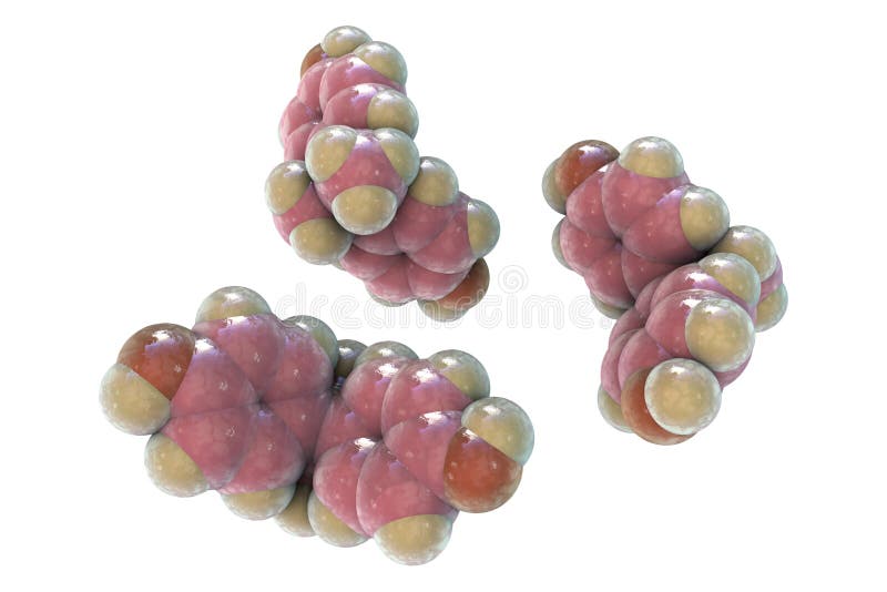 Bisphenol a Molecule, 3D Illustration. Organic Compound Used in ...