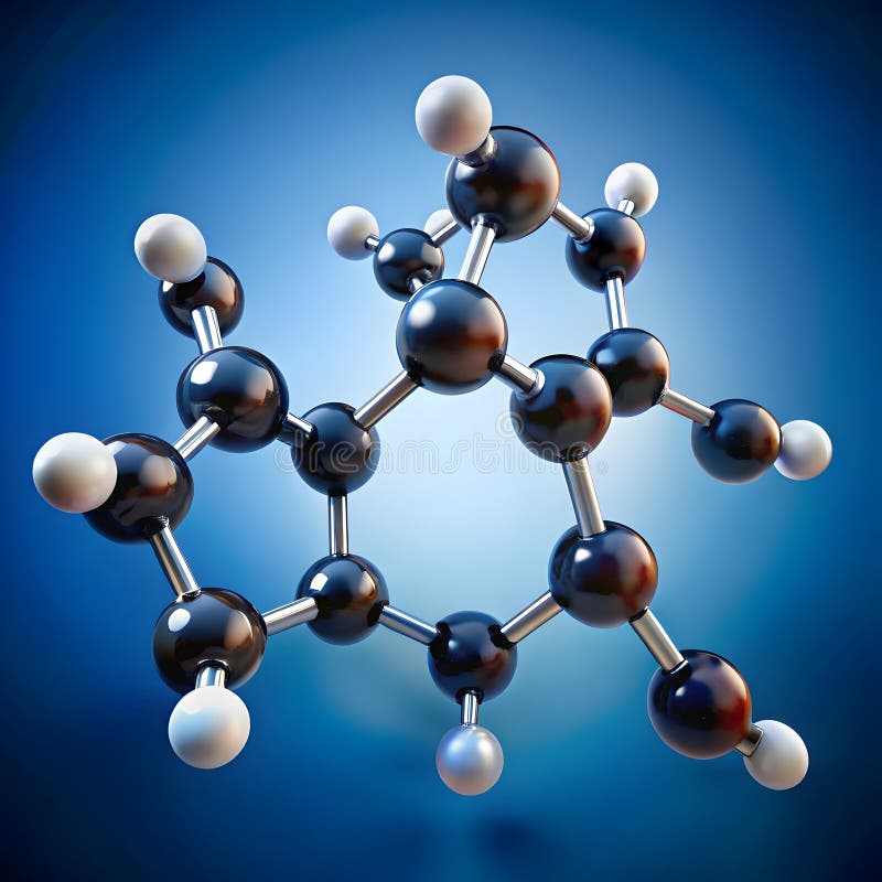 Bisphenol a Molecule Object Isolated on Color Background Stock ...