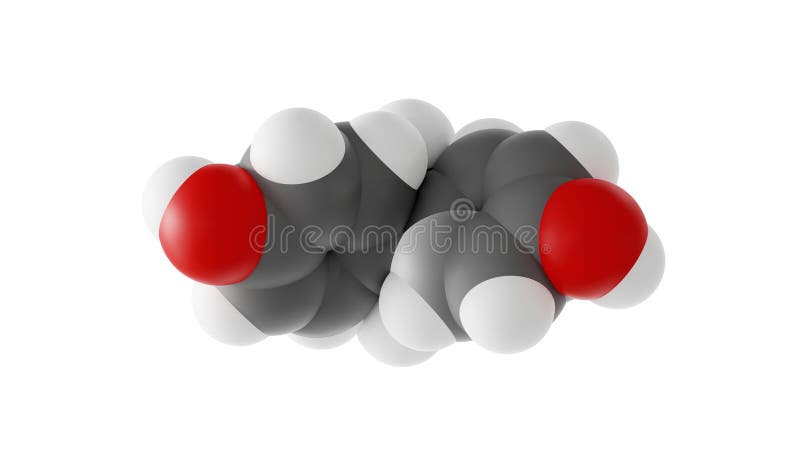 Bisphenol a Molecule, Polycarbonate Molecular Structure, Isolated 3d ...