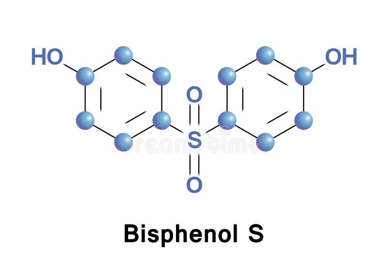 Bisphenola BPA Molecule Structureel Chemisch Formule En Moleculemodel ...