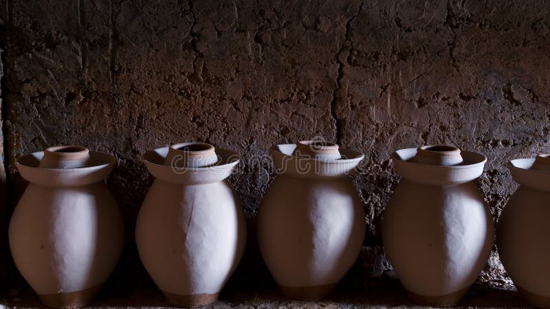 Bisque Ceramic Greenware Pottery Stock Image - Image of ocher ...