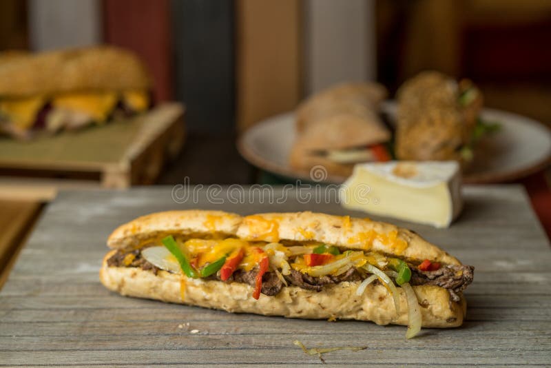 Bistecca Del Formaggio Di Filadelfia Immagine Stock - Immagine di ...