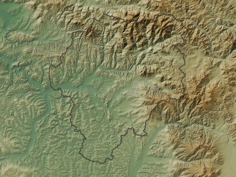 Bistrita-Nasaud, Romania. Physical. No Legend Stock Illustration ...