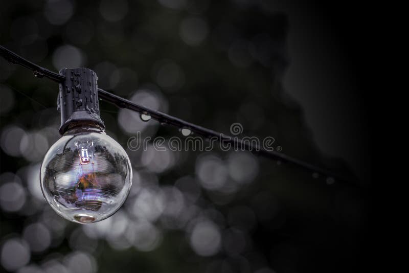 Bistro Bulb stock image. Image of strand, singular, wire - 96048333