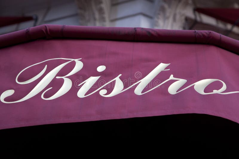 Bistro Sign stock photo. Image of paris, french, bistro - 17788750