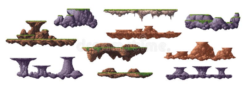 Pixelated Rock Stock Illustrations – 881 Pixelated Rock Stock ...