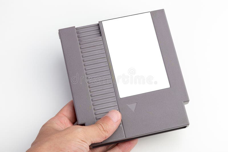 8 Bit Cartridge with Blank Label Stock Photo - Image of nintendo ...