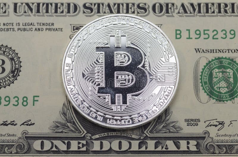 Bit Coin Sign Silver Metal Isolated Stock Photo - Image of business ...
