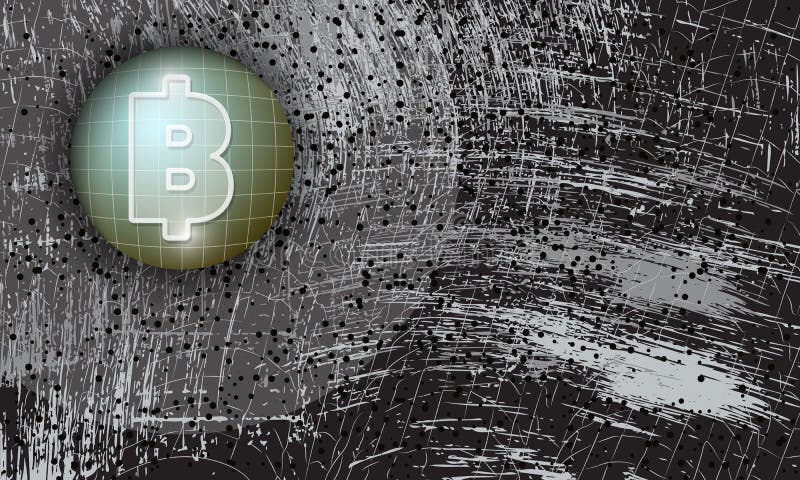 Bit coin symbol stock vector. Illustration of backdrop - 79010794