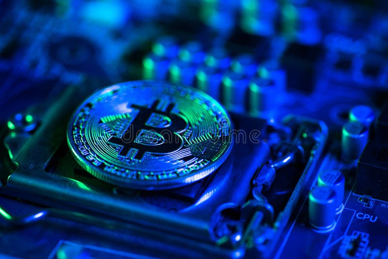 Bit Coin Trending Virtual Currency Stock Image - Image of money ...