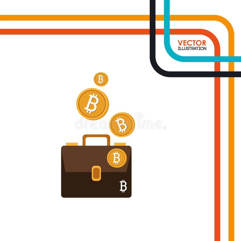 Bit coins design stock illustration. Illustration of coin - 67502950