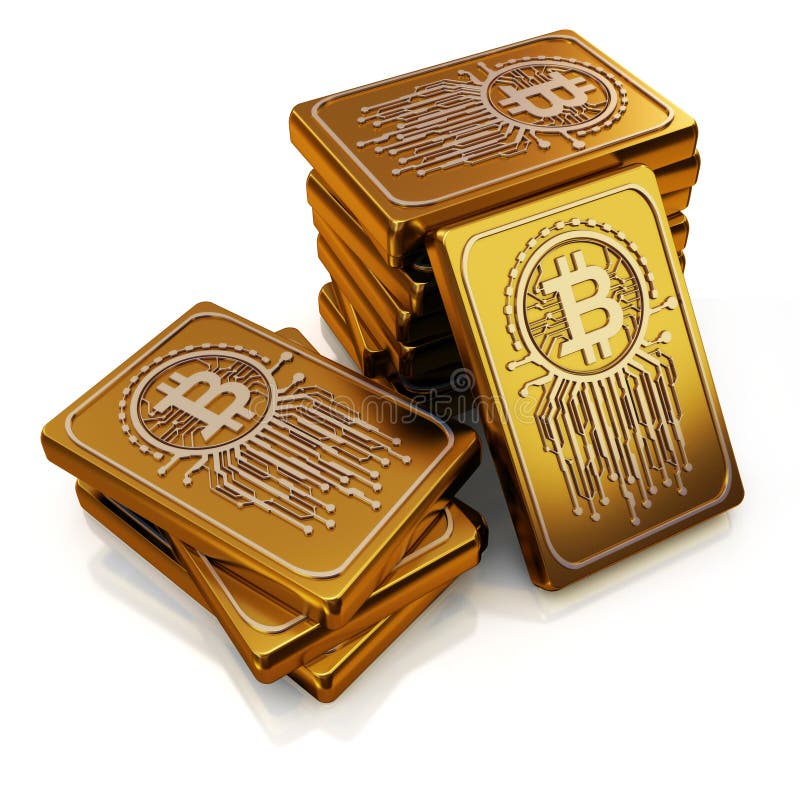 Bit currency 3d concepts. stock illustration. Illustration of cash ...