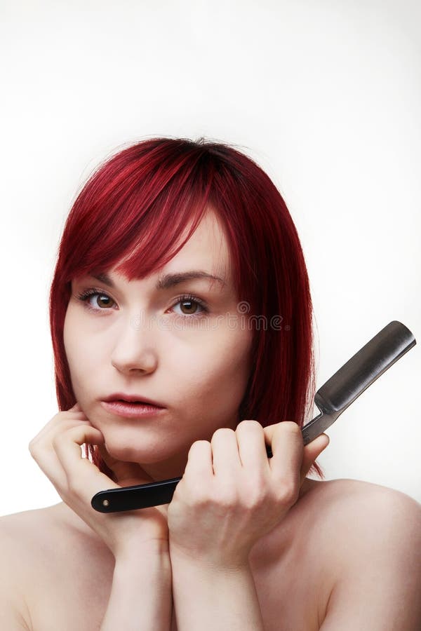 A bit cut up stock photo. Image of throat, portrait, looking - 23275508