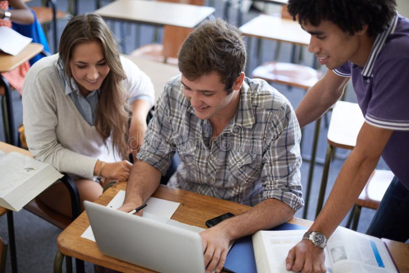 A Bit of Fact Checking Online. a Group of University Students Working ...