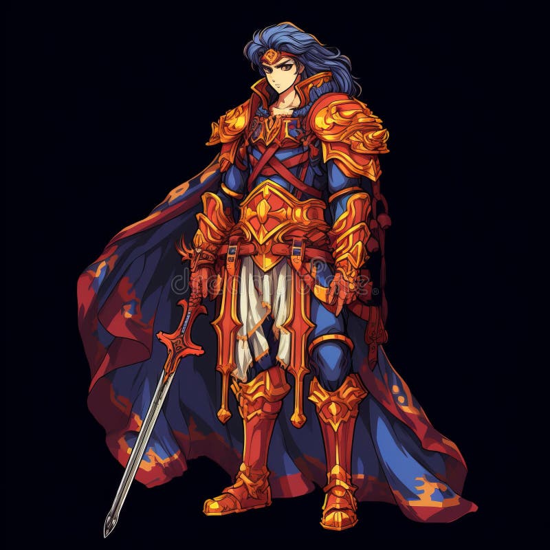 16-bit Fire Emblem Style Halphas Image Creation Project Stock ...