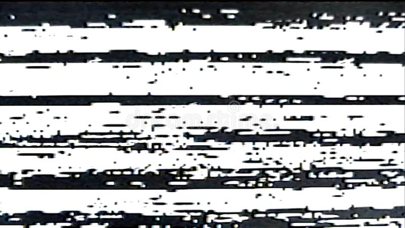 8-bit Glitch Pixel Noise White Black Distortion Stock Illustration ...