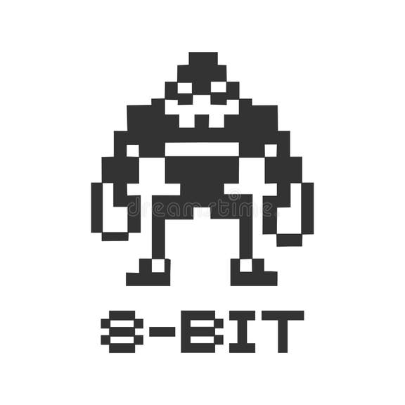 8 bit hero character stock vector. Illustration of warrior - 318395048