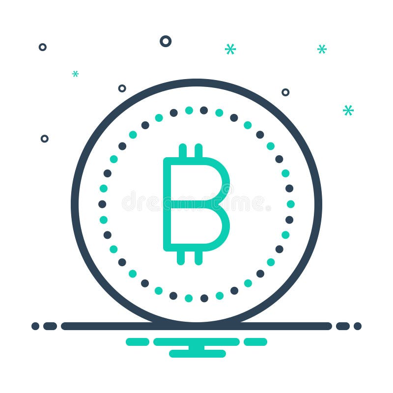 Mix Icon for Bit, Bank and Bitcoin Stock Vector - Illustration of coin ...